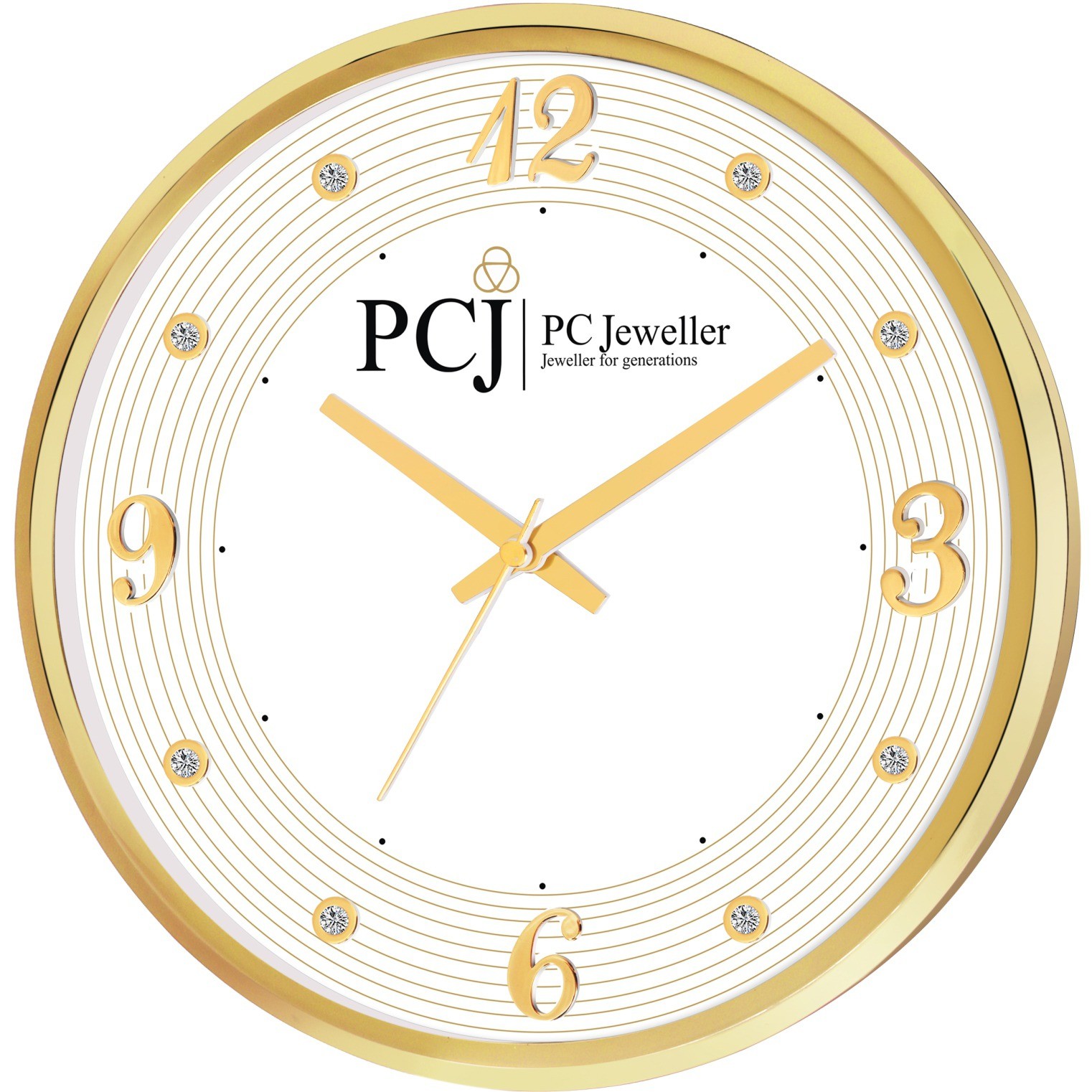 product home product spiral dial gold wall clock